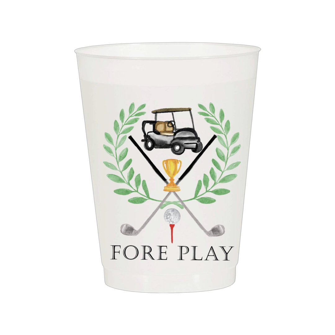 Fore Play | Reusable Cup - Set of 10 – White Elephant Designs