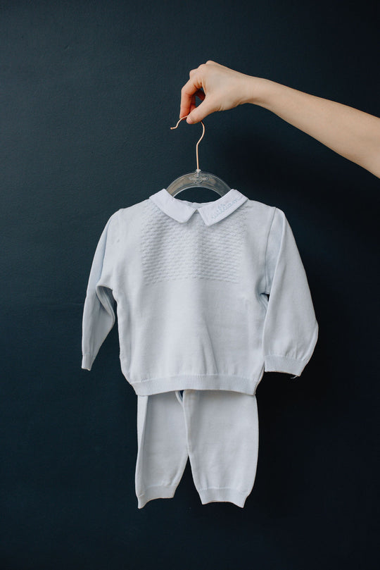 Boys Knit 3 Piece Set – White Elephant Designs